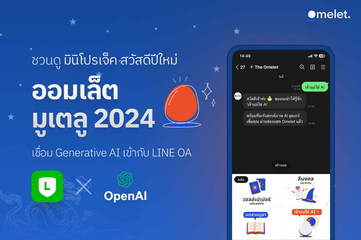 ชวนดูมินิโปรเจ็ค: Metalu 2024 LINE OA x Open AI | The Omelet